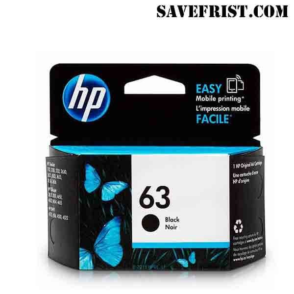 HP 63 Ink Cartridge Original Black savefrist
